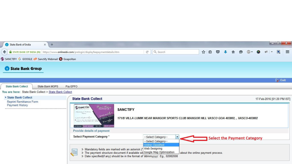 SBI Collect - How to Pay
